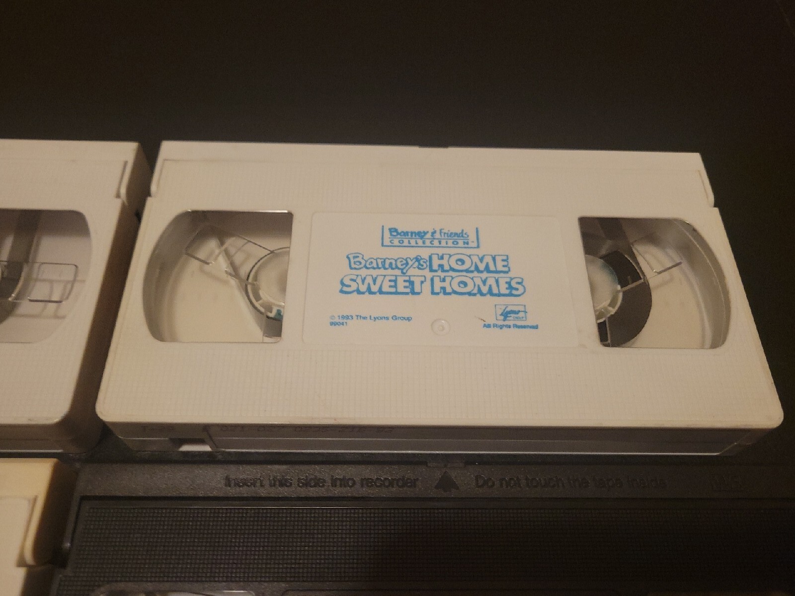 Vintage Barney & VeggieTales Lot of 4 White VHS Tapes Only Free US ...