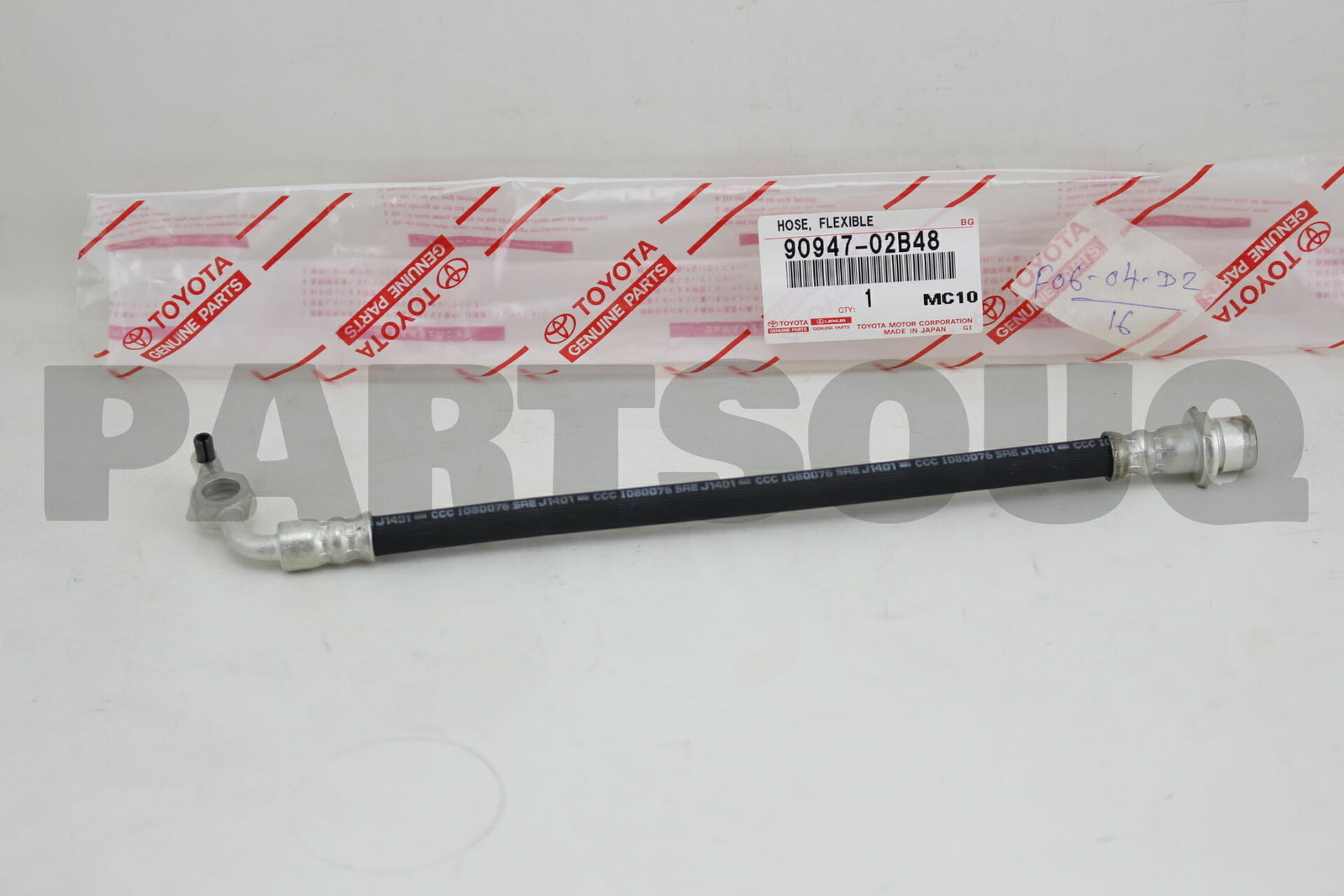 9094702B48 Genuine Toyota HOSE, FLEXIBLE, NO.1(FOR FRONT) 90947-02B48 ...