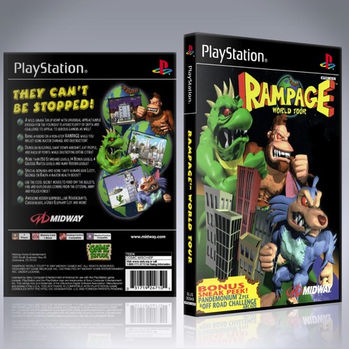 PS1 Case - NO GAME - Rampage - World Tour | eBay
