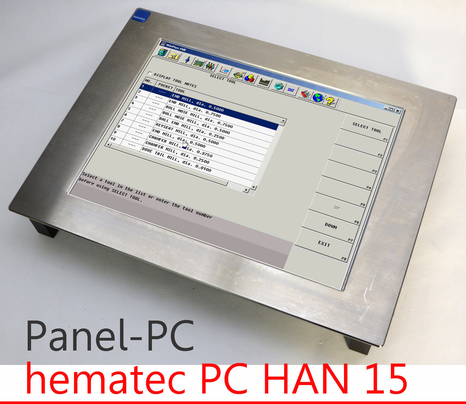 15" 38 CM TOUCHSCREEN PANEL PC HEMATEC PC HAN 15 3x RS-232 ASB-L701 ...
