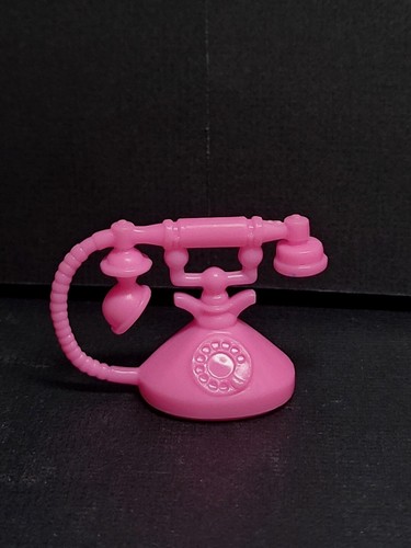 MATTEL PINK ROTARY TELEPHONE ACCESSORY BARBIE & THE ROCKERS DANCE CAFE ...