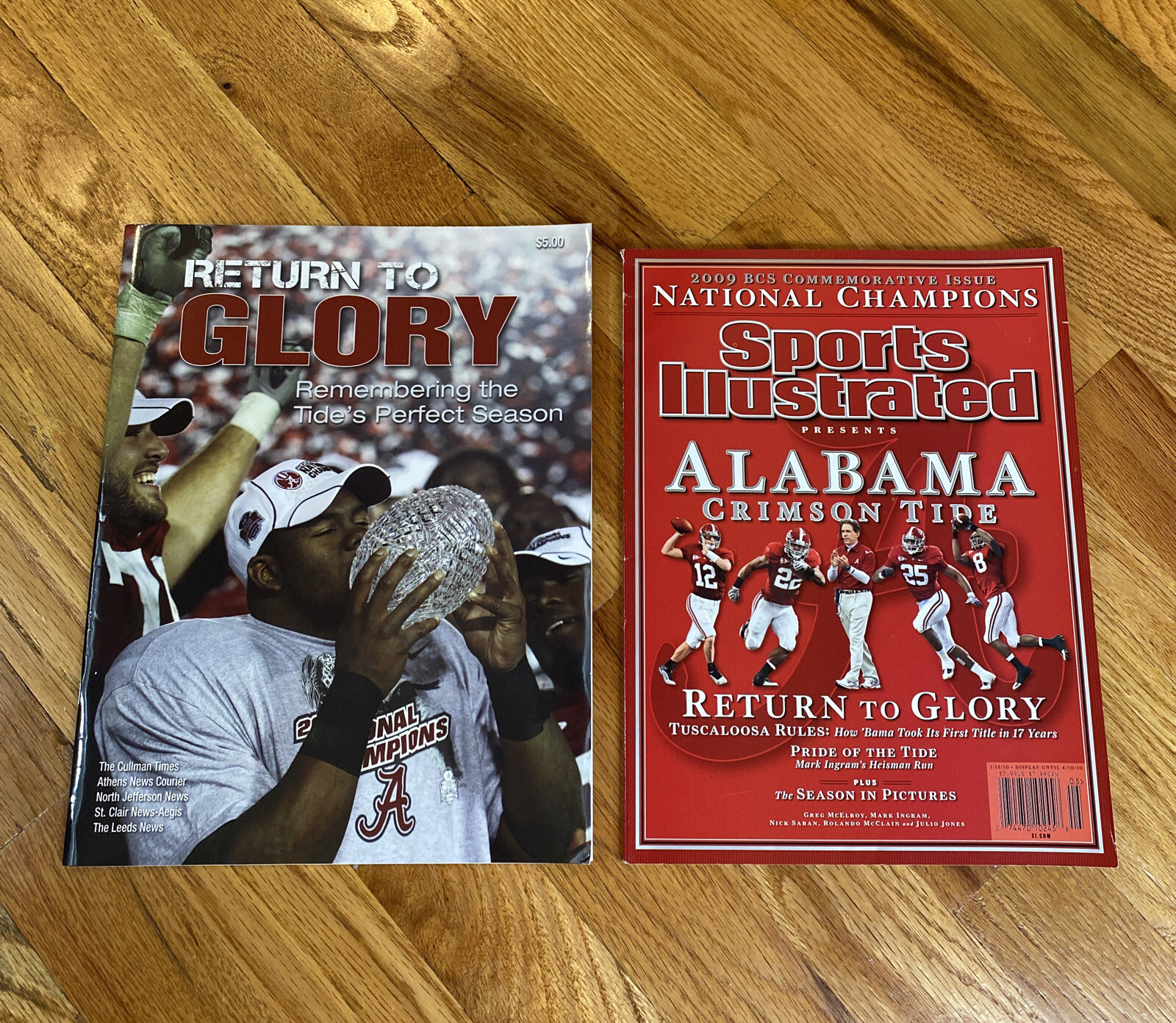 Alabama Football Magazine LOT OF 2 Mark Ingram BAMA University Of ...