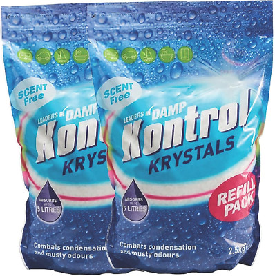 Kontrol Moisture Trap Damp Absorber Refill Crystals 2 X 2.5kg Krystals ...