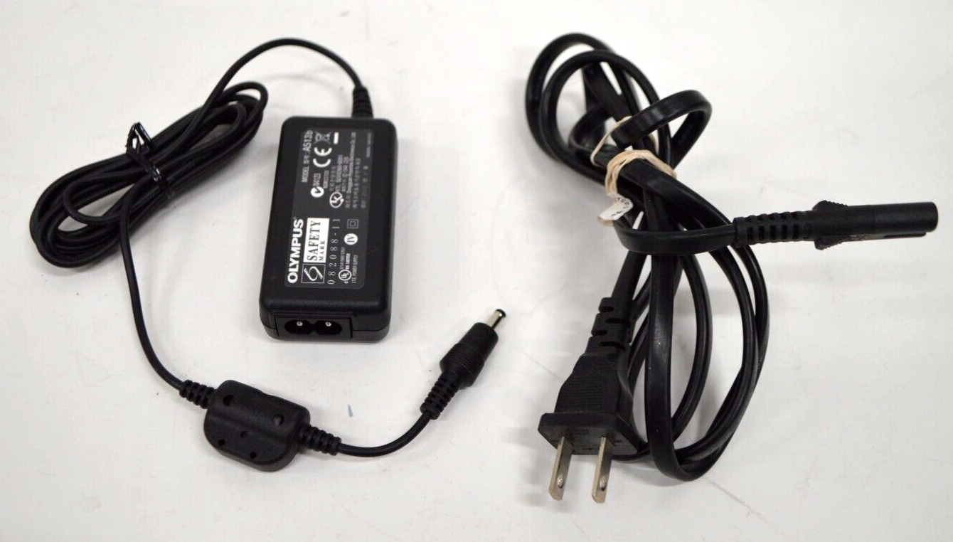 Genuine OLYMPUS AC Power Adapter 5V-1A with Power Cord / A513b | eBay