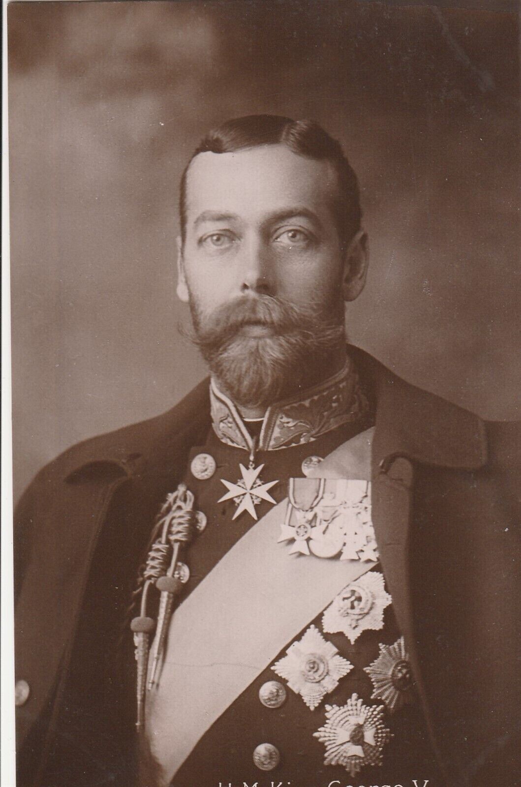England Royalty Real Photo Postcard RPPC HM His Majesty King George V ...