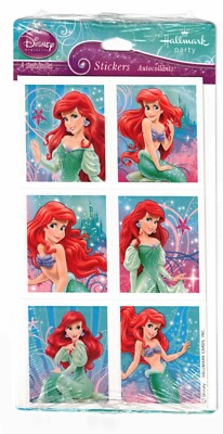 Disney ARIEL The Little Mermaid Princess Scrapbook Stickers New Pack! 4 ...