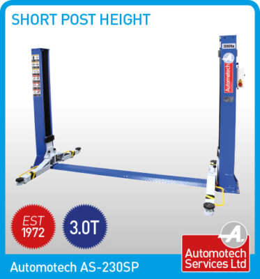 SHORT 2 POST LIFT / CAR VEHICLE RAMP / LIFT / HOIST 3.0 T / TWO POST ...