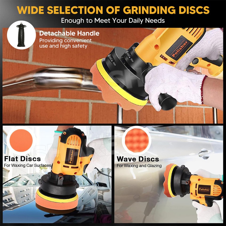 700W Electric Car Polisher 125mm Portable Polishing Machine Waxer ...