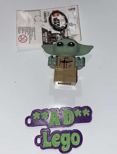 LEGO LED Lite Keychain - Star Wars Grogu Baby Yoda 3 Inch Figure | eBay