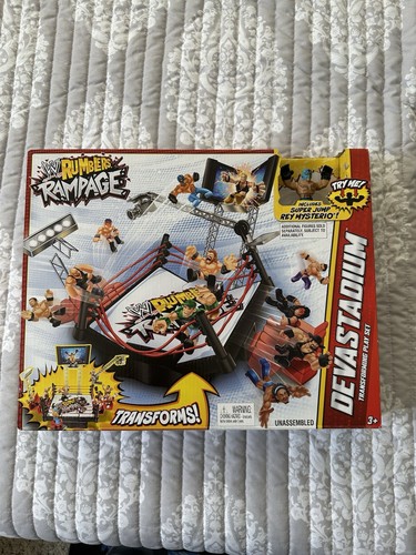 Mattel WWF Rumblers Rampage Devastadium Transforming Play Set Rey ...