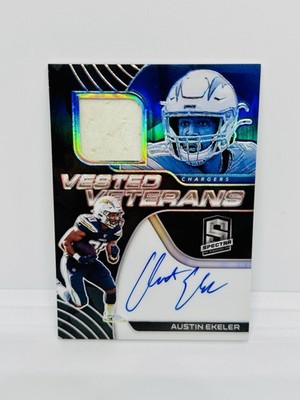 2020 Spectra AUSTIN EKELER Vested Veterans Patch Auto Silver /99 ...