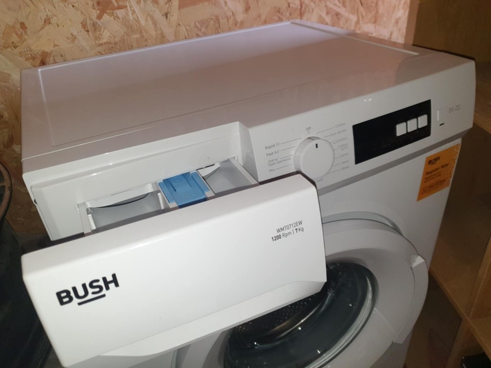 Bush WMT0712EW 7kg 1200 Spin Washing Machine White | eBay UK
