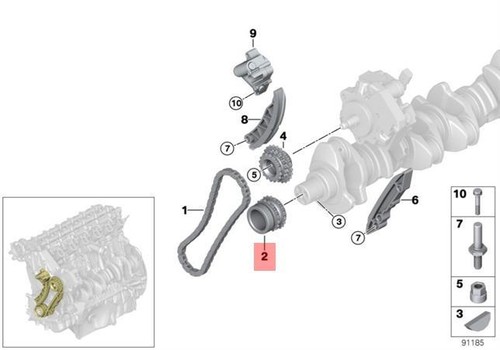 Genuine BMW E60 E60N E61 E61N E63N E64N E65 Crankshaft Gear OEM ...