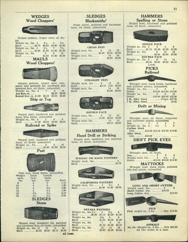 1938 PAPER AD Sledge Stone Blacksmith Hammer Striking Spalling Rail ...