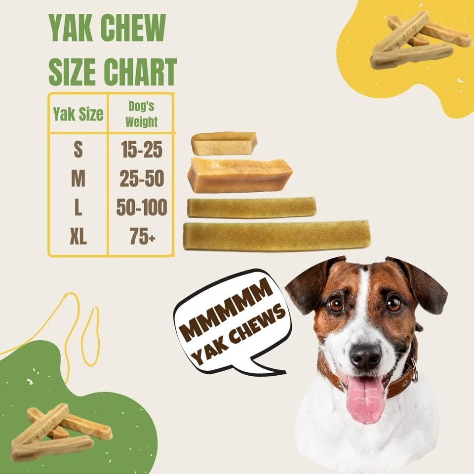 EcoKind Premium Gold Yak Cheese Himalayan Dog Chews, Dog Treats Large ...
