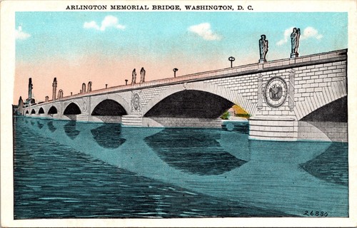 Arlington Memorial Bridge Washington DC Postcard B20 | eBay