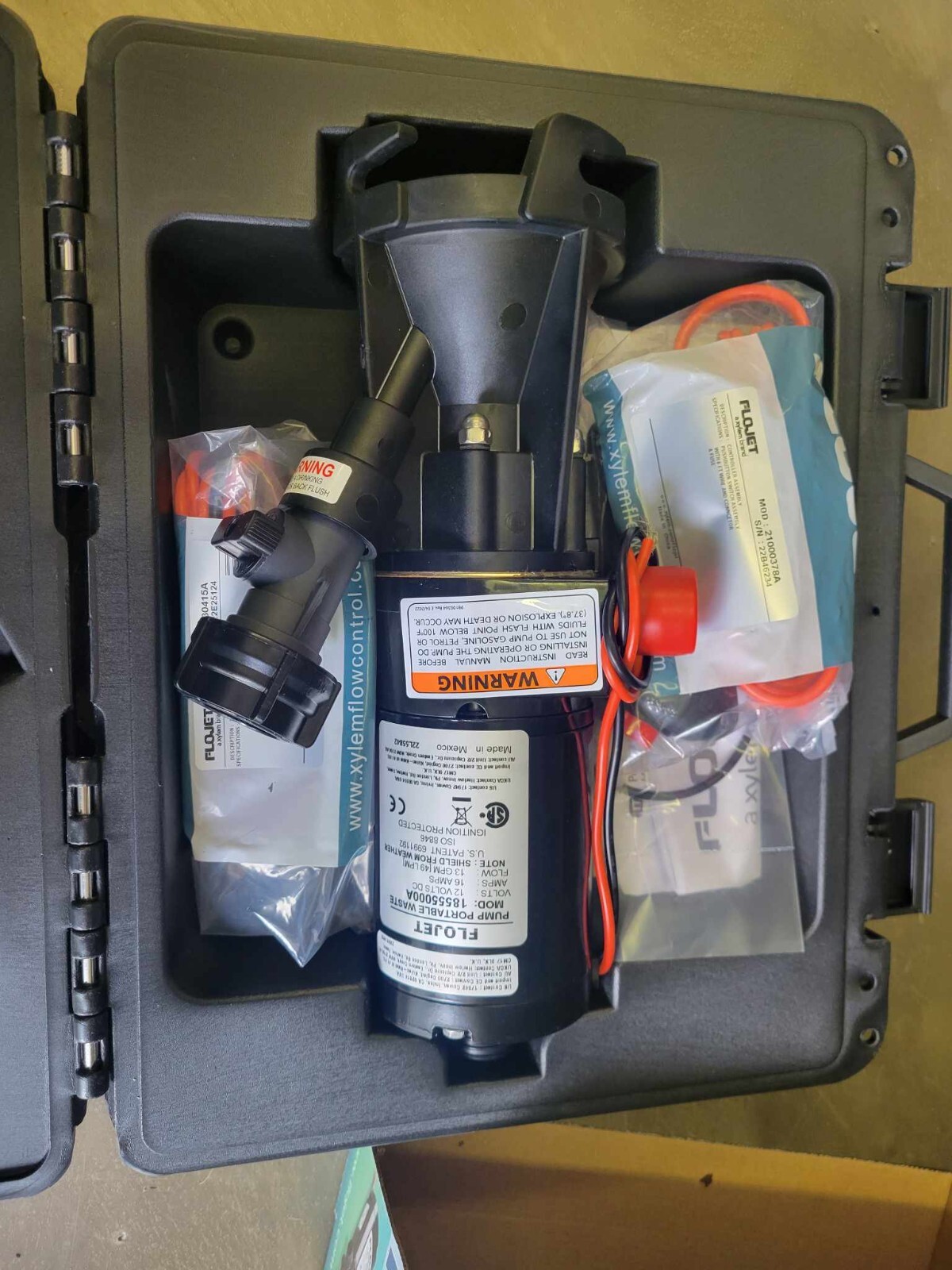 Flojet Portable RV Macerator Waste Pump - 12V Model 18555-000A for sale ...