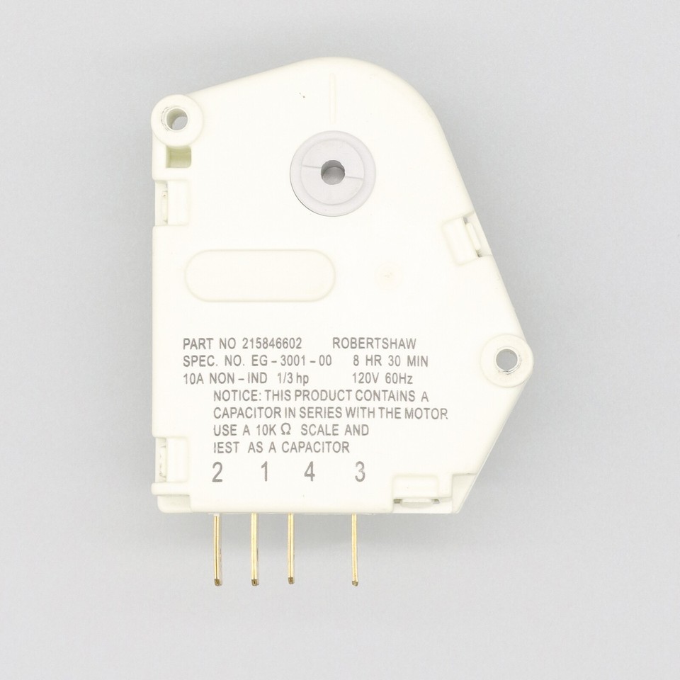 Defrost Timer for Frigidaire Refrigerator 215846602 AP2111929 PS423801 ...