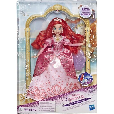 Disney Princess Deluxe Ariel Doll The Little Mermaid Royal Collection ...