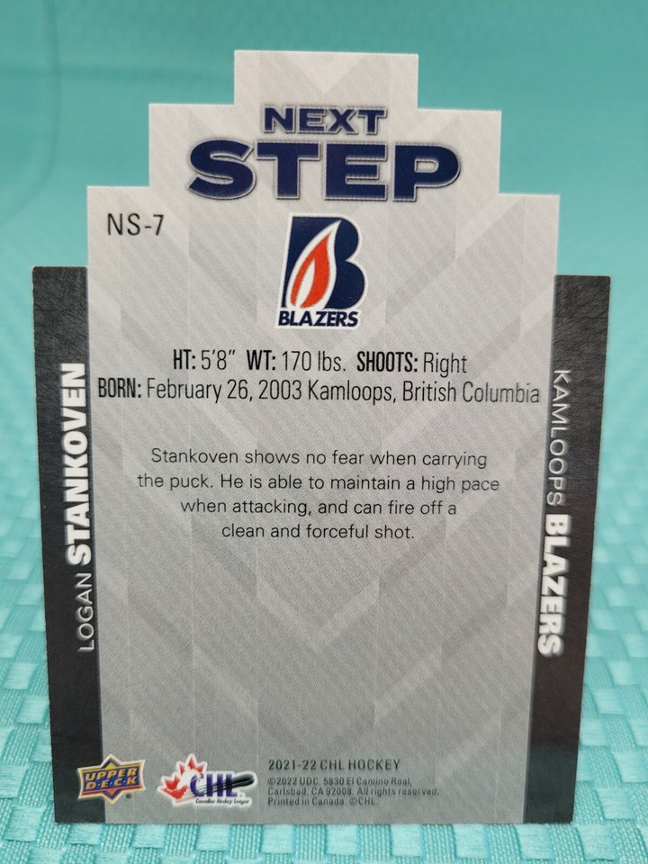 2021-22 Upper Deck CHL Logan Stankoven Next Step Insert SP PRC #NS-7 | eBay