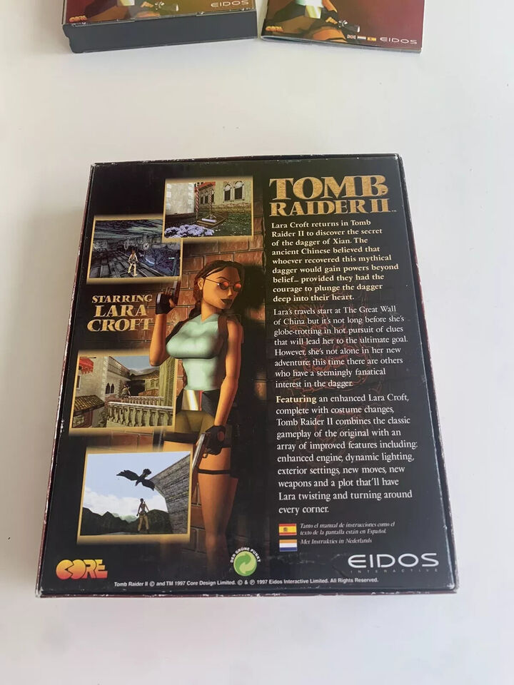 Tomb Raider 2 II Big Box PC Game Lara Croft CD ROM | eBay