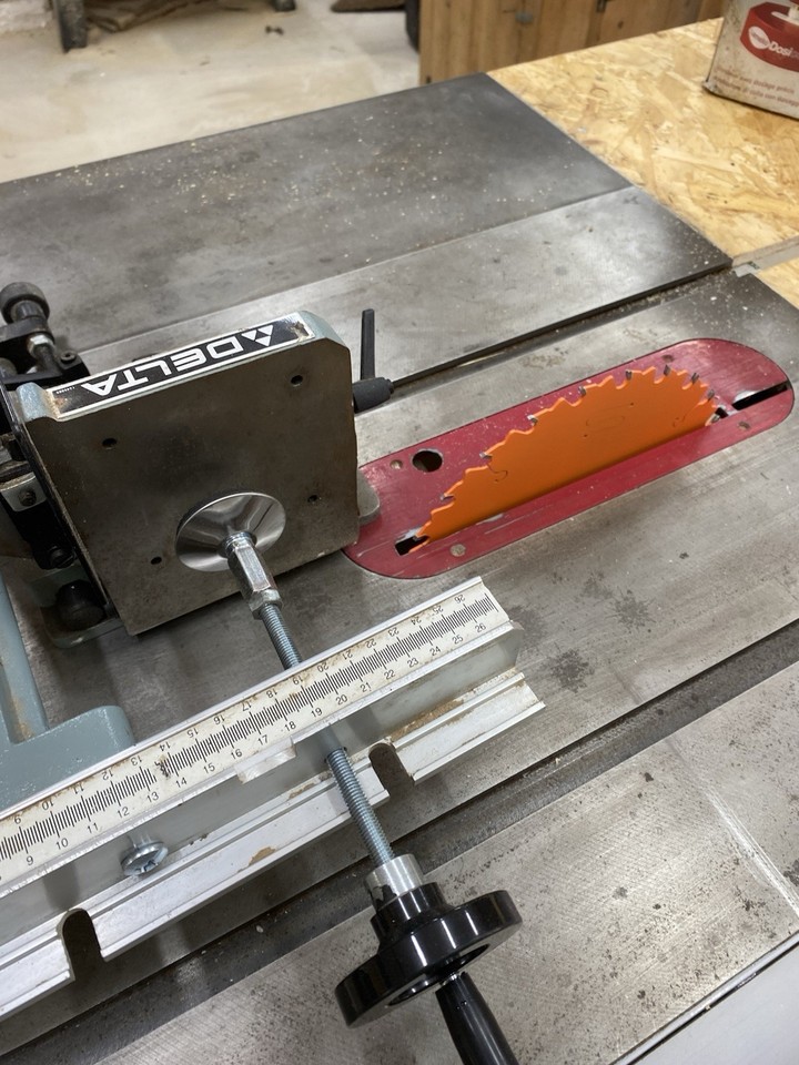 Cast Iron Delta mortise tenon Tenoning Jig For Table Saw | eBay UK