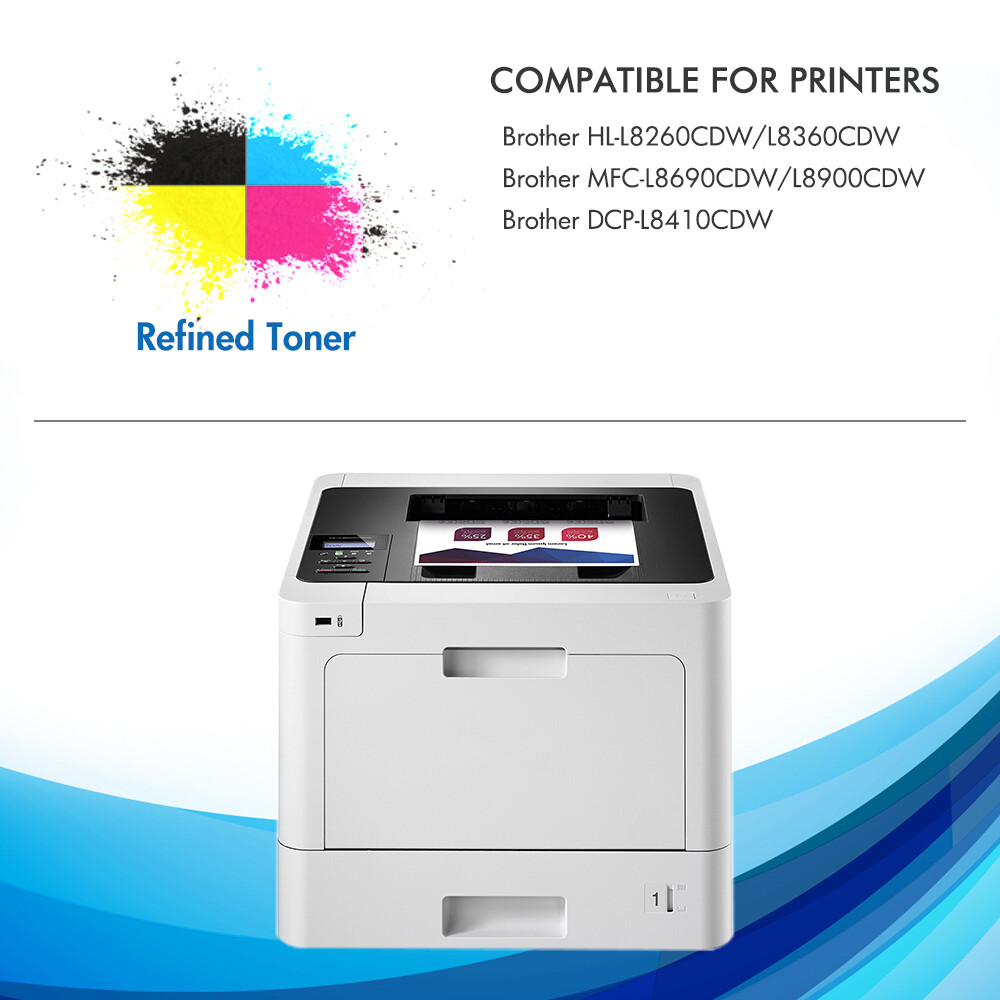 4 Toner fits for Brother TN421 DCP-L8410CDW MFC-L8690CDW HL-L8260CDW HL ...