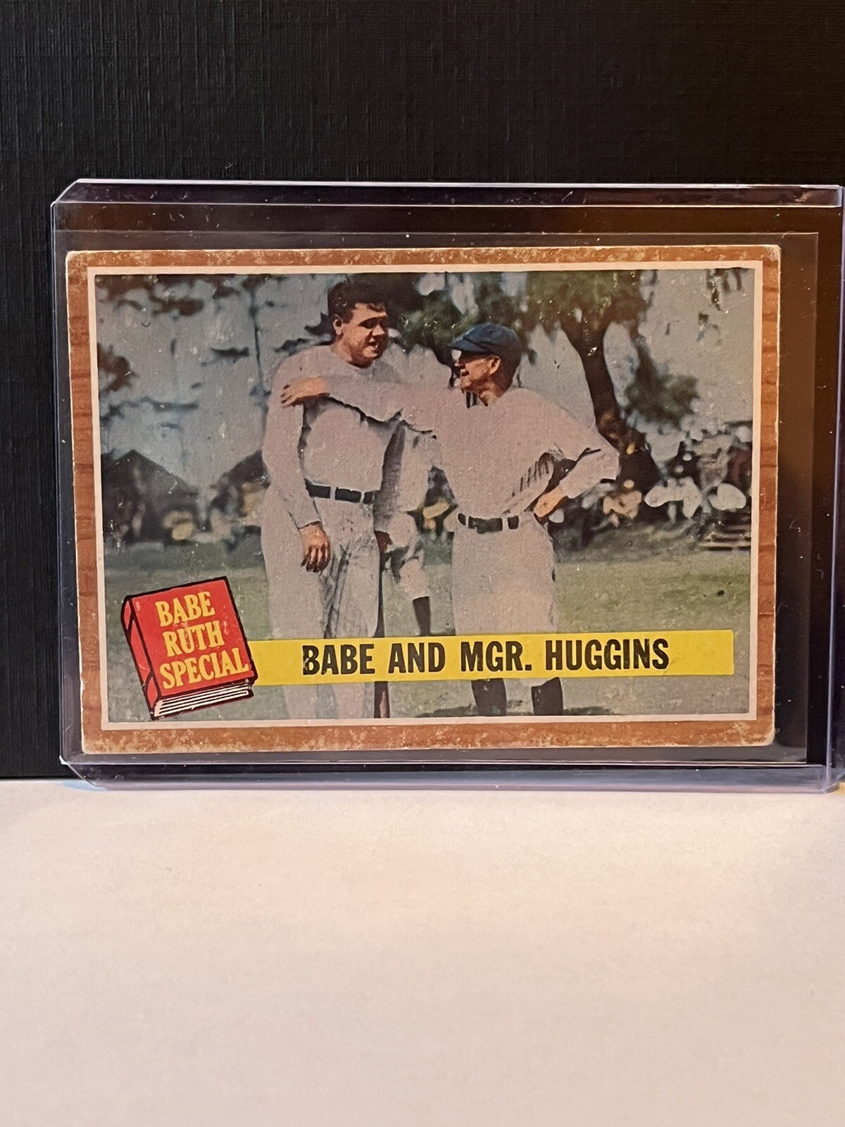 1962 Topps - Green Tint #137 Babe Ruth, Miller Huggins (RC) | eBay