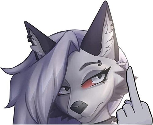 Helluva Boss Loona Furry Sexy Car Sticker Windshield Trunk Decals - 3 ...