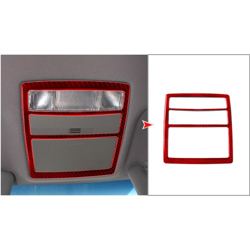Red Carbon Fiber Interior Overhead Light Cover Trim For Toyota Camry ...