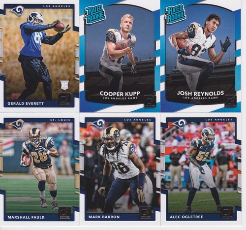 2017 Donruss Football Complete Team Set 11 Los Angeles Rams Cooper Kupp ...