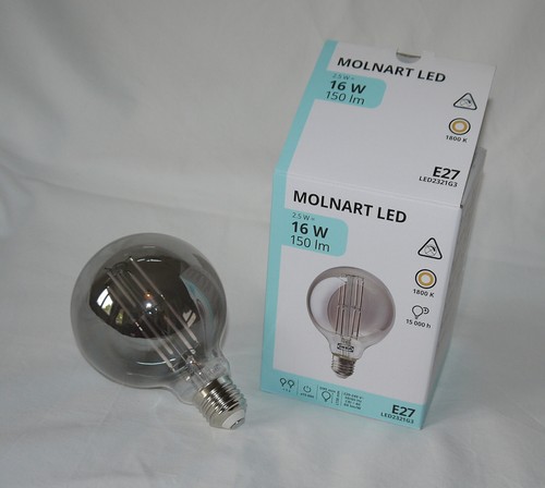 IKEA MOLNART LED 2,5W= 16W / 150 lm Glühbirne Deko-Beleuchtung | eBay.de