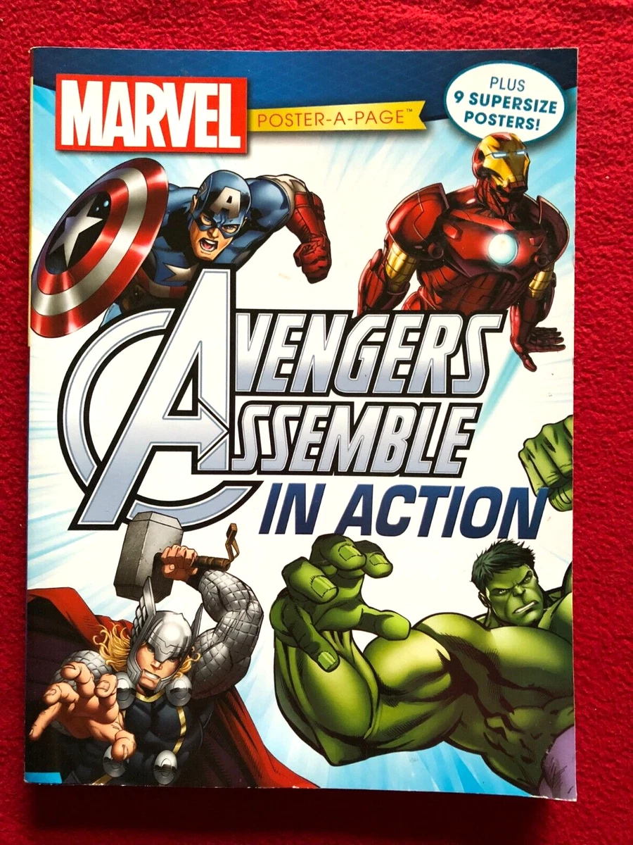 Avengers Assemble Cartoon Poster