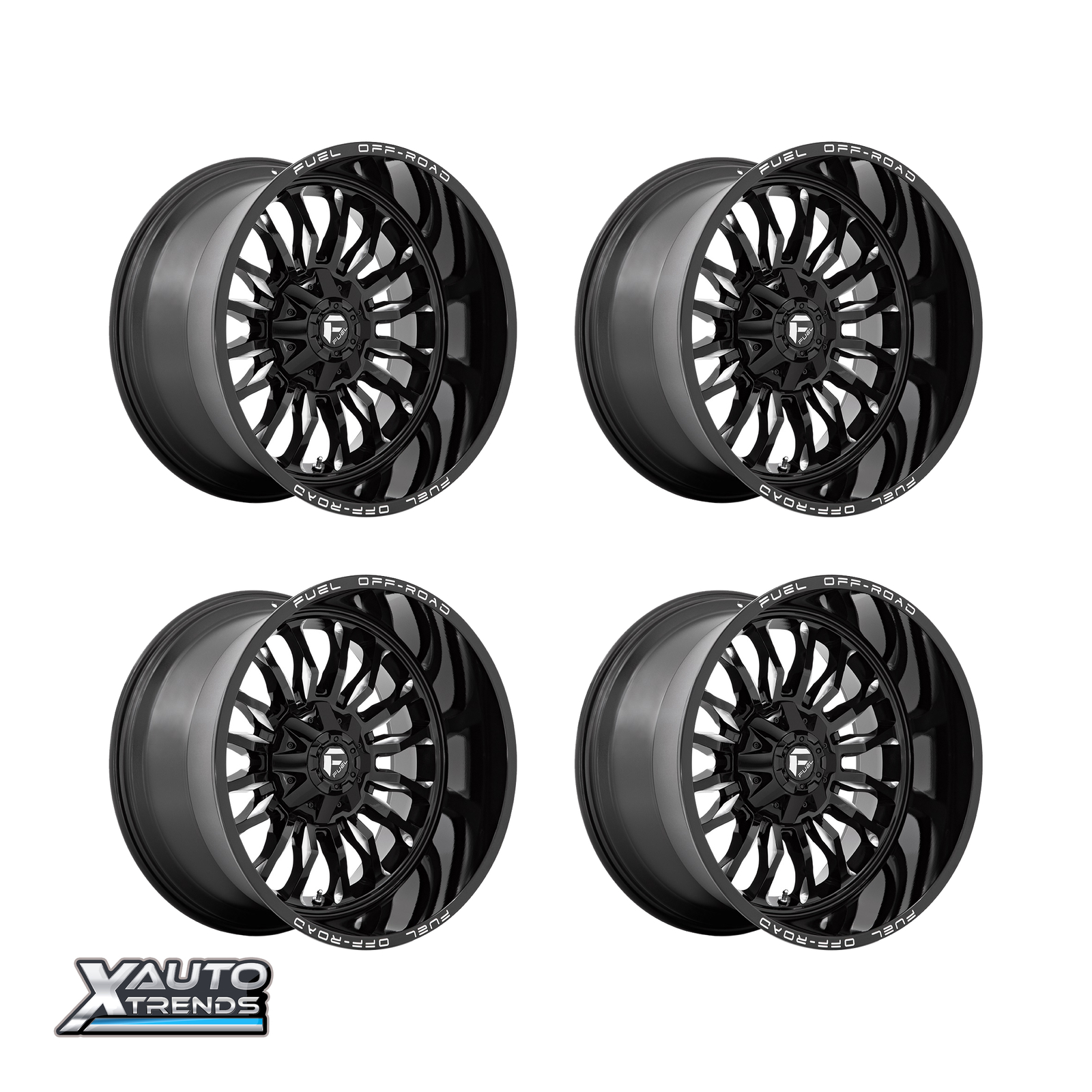 Fuel Off-Road D795 Arc Gloss Black Milled 22X12 5X114.3/5X127 -44mm ...