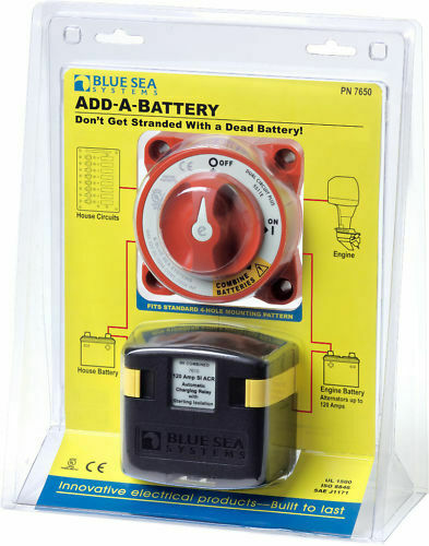 Blue Sea Systems 7650 Add-A-Battery 120 Amp Kit for sale online | eBay