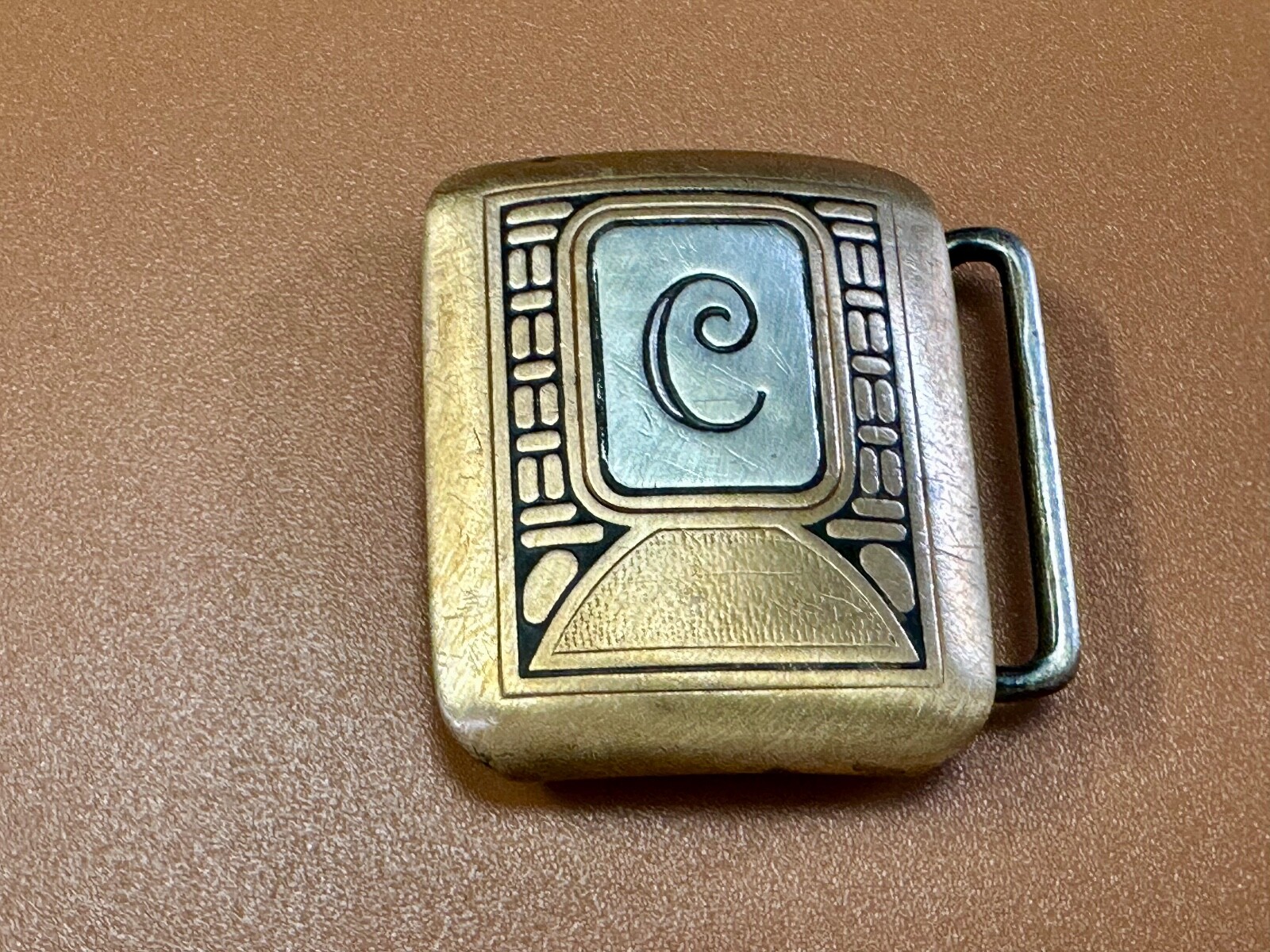 Vintage Hickok Bronze Initial Letter Monogram C Art D… - Gem