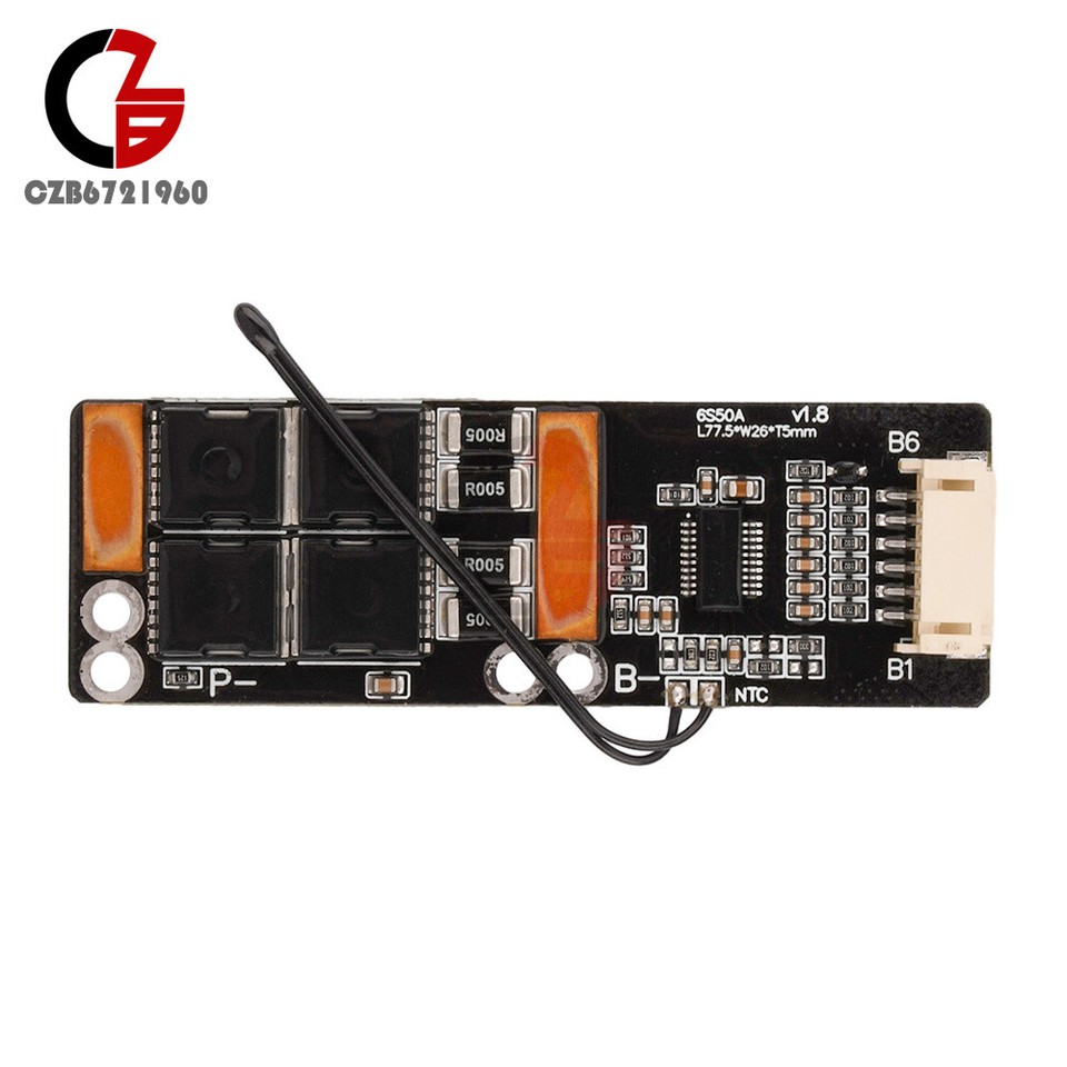 6S 7S 30A 50A BMS Board with NTC Ternary Li-ion Battery Protection ...