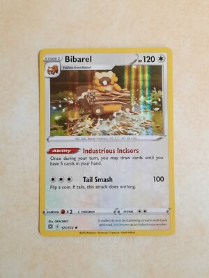 Bibarel 121/172 Brilliant Stars (Holo Rare) Pokémon Card. | eBay