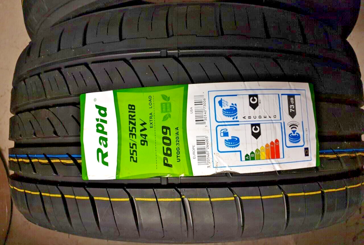 2X NEW RAPID SPORT P609 255/35 ZR18 XL 94W CAR UHP TYRES 255 35 18 ...