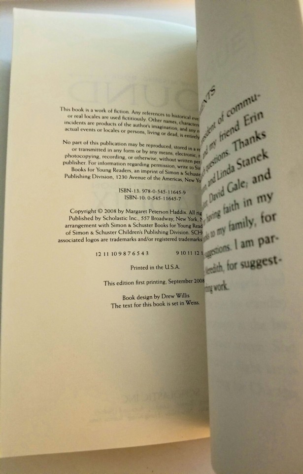 Found A Novel by Margaret Peterson Haddix. Book 1 of The Missing Series ...