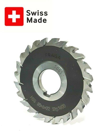 Swiss FRAISA HSS Metal Circular Saw Blade milling cutter 77 x 6 x 22 ...