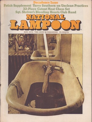 National Lampoon - November 1972 - Decadence Issue - The Humor Magazine ...
