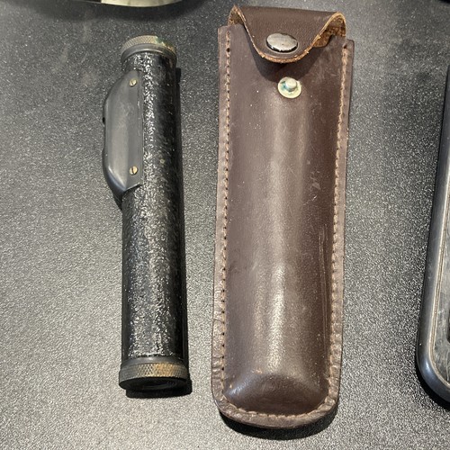 Vintage HAND SIGHT LEVEL Scope with Leather Case, Transit Survey | eBay