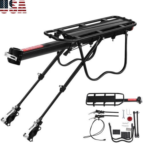 Bike Rear Rack Quick Release Bicycle Rack Universal Bike 110 Lbs ...