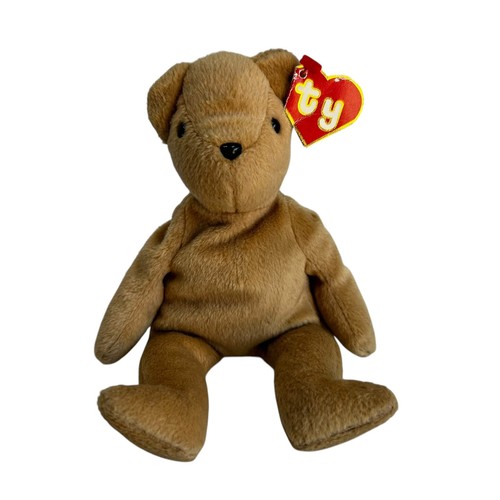 Ty Beanie Baby Babies 1st Gen Tag Old Face Brown Teddy Plush Stuffed ...