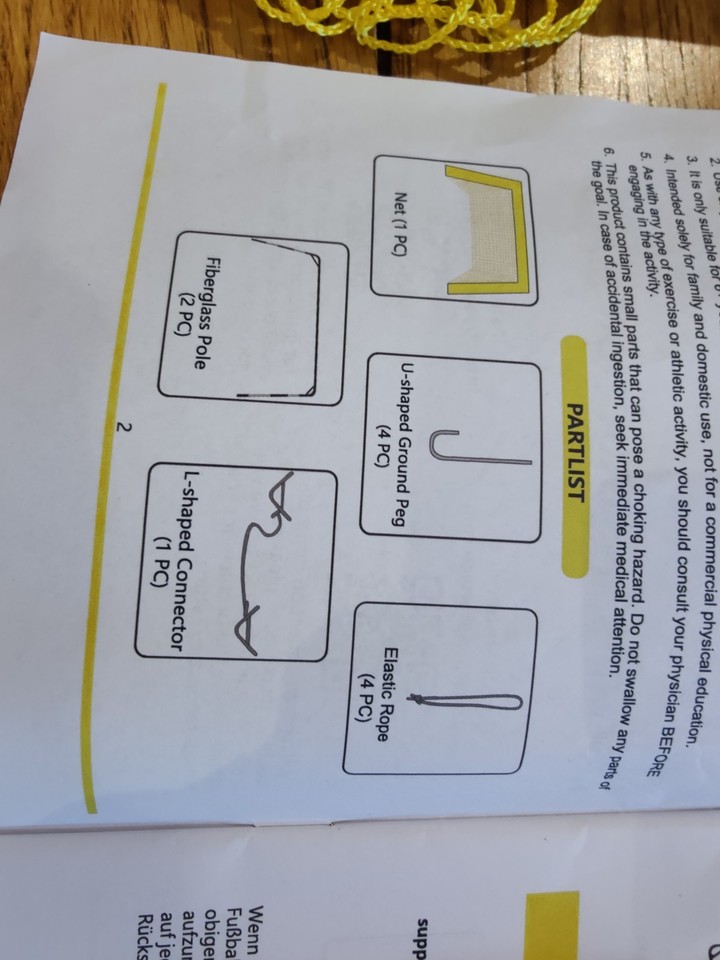 Happy Jump Pop-Up Football Goal, 7ft x 5ft, Portable, Outdoor | eBay UK