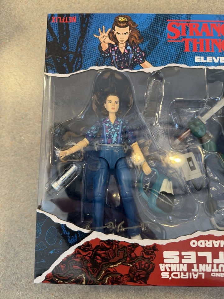 2 Turtles TMNT Stranger Things Eleven Hopper Raphael Leonardo Action ...