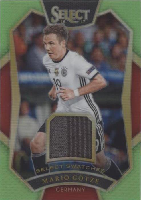 2016-17 Panini Select - Select Swatches Mario Gotze #SS-MG Neon Green ...