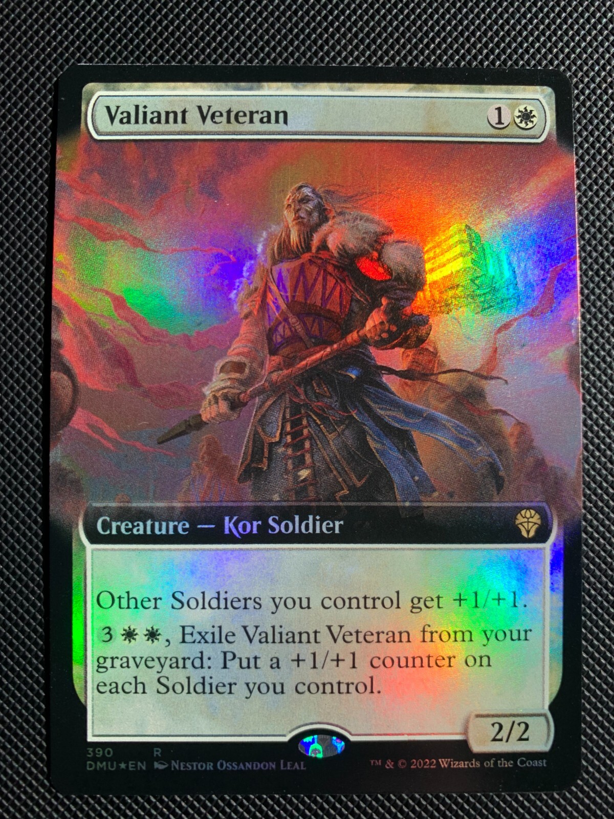 Valiant Veteran - Foil Extended Art - Dominaria United MTG | eBay