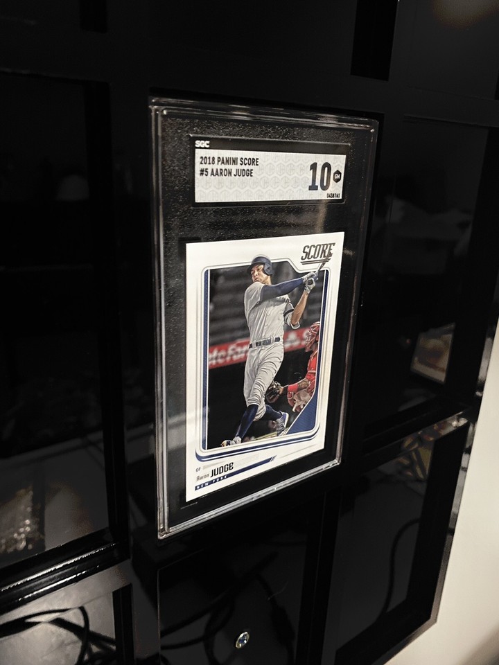 Black acrylic 9 pocket SGC graded card display. Compatible with SGC ...